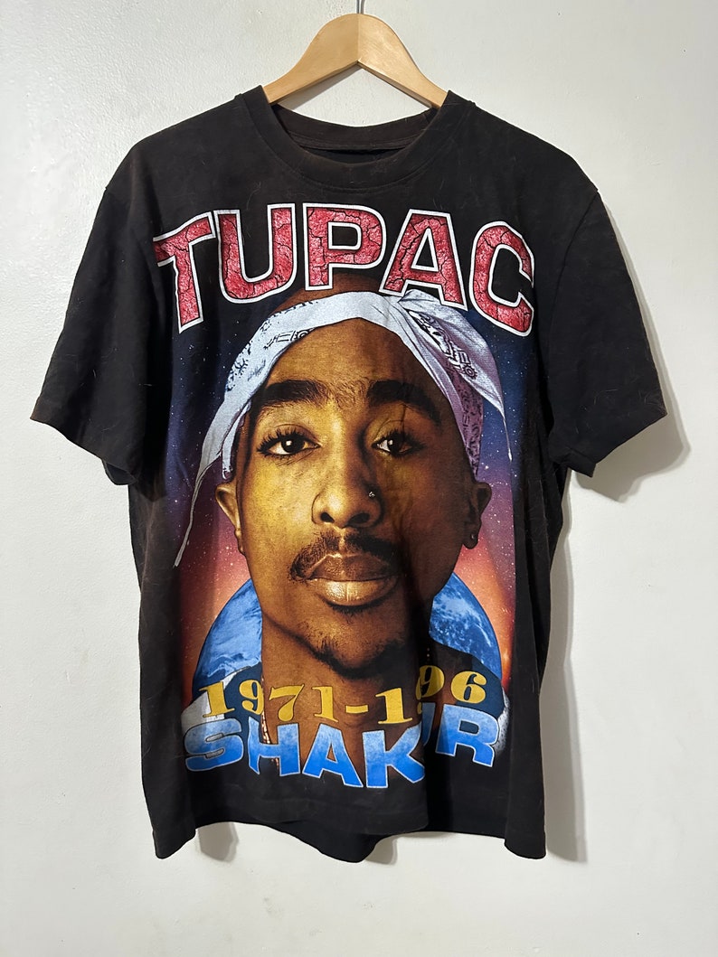 Vintage Tupac Shakur Bootleg Rap Tee the Roxx Y2K Streetwear - Etsy