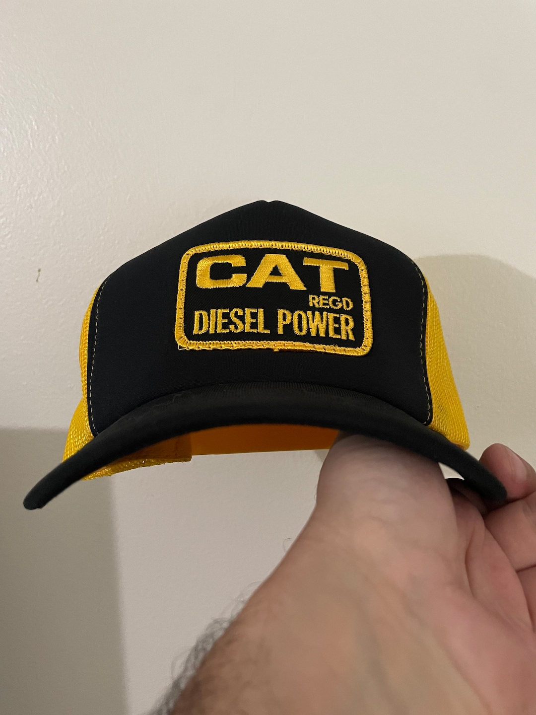Vintage Cat Trucker Hat Diesel Power Patch Logo Snapback Grail - Etsy