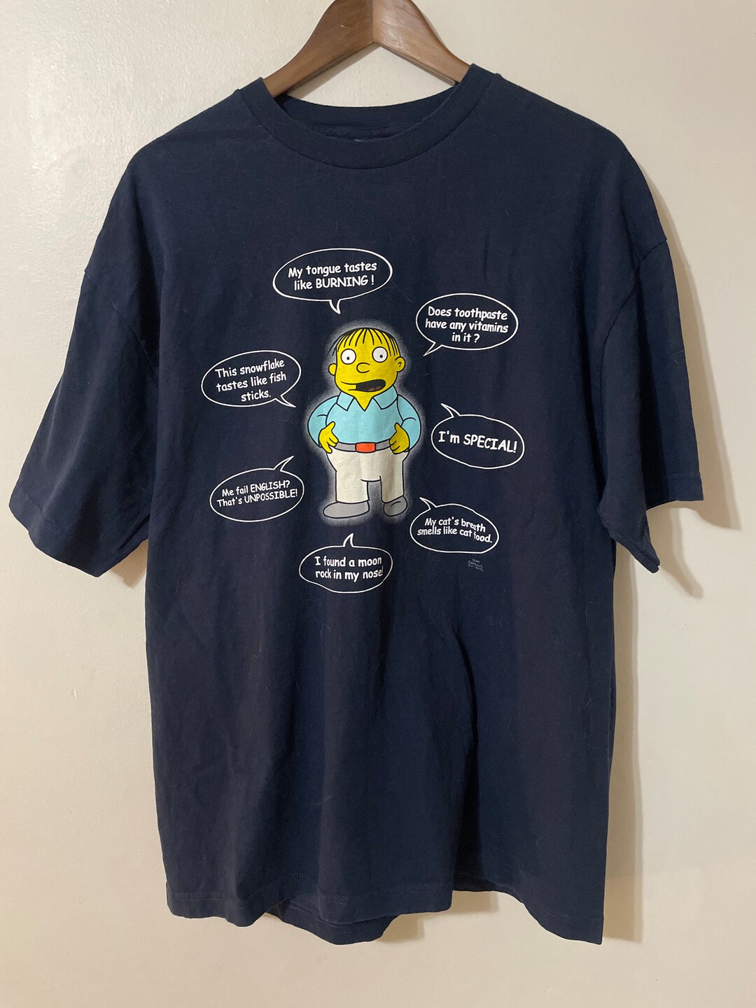 Vintage the Simpsons Shirt Ralph Wiggum Quotes Y2K Funny Tees Grail - Etsy