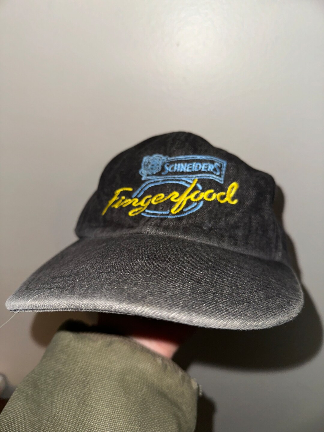 Vintage Schneiders Finger Foods Hat 90s Strapback Dad Hat Streetwear ...