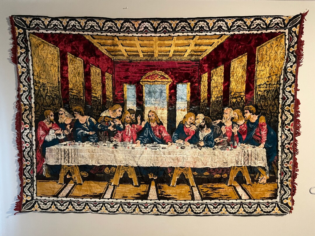 Vintage the Last Supper Tapestry - Etsy Canada