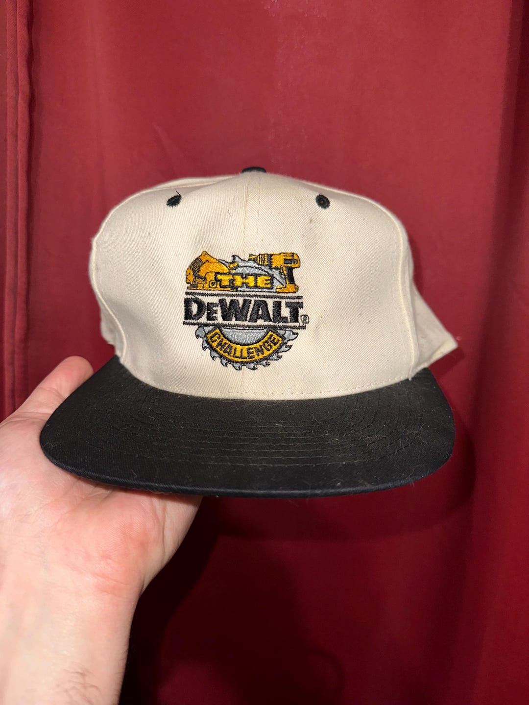 Vintage the Dewalt Challenge Hat 90’s Snapback Workwear Trucker Hat K ...