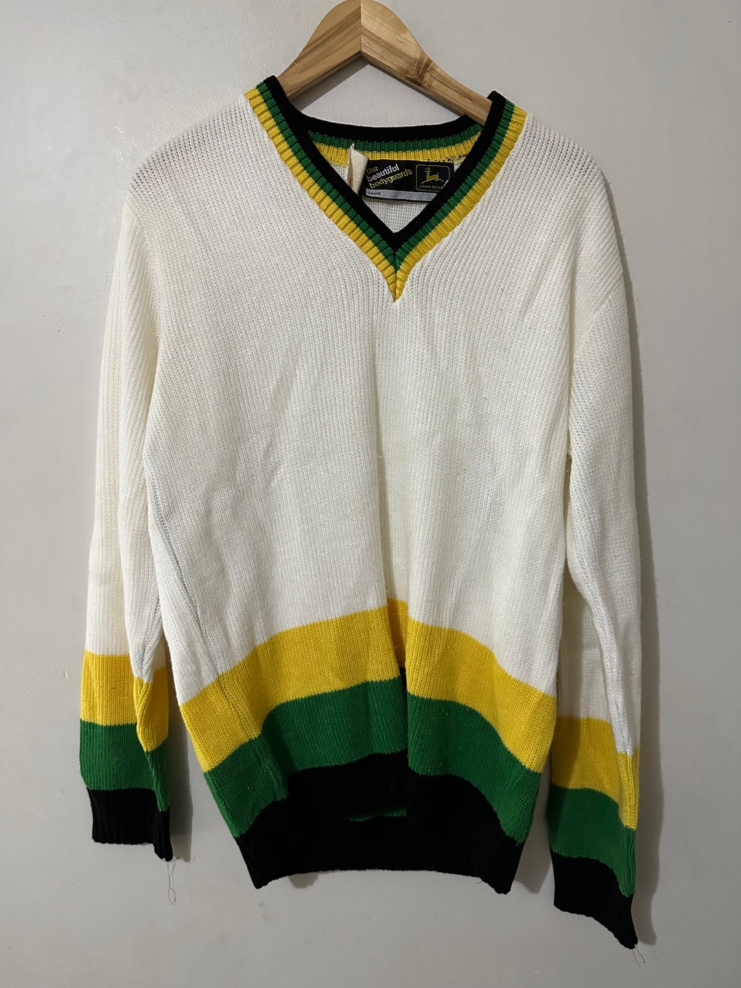 Vintage John Deere Knit Sweater the Beautiful Bodyguards 80s - Etsy