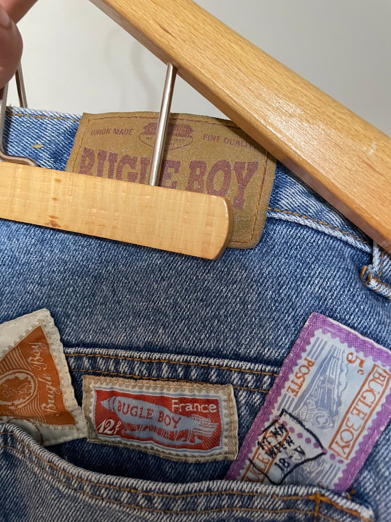 Vintage Bugle Boy Jeans 90s Stamp Pocket Denim - Etsy