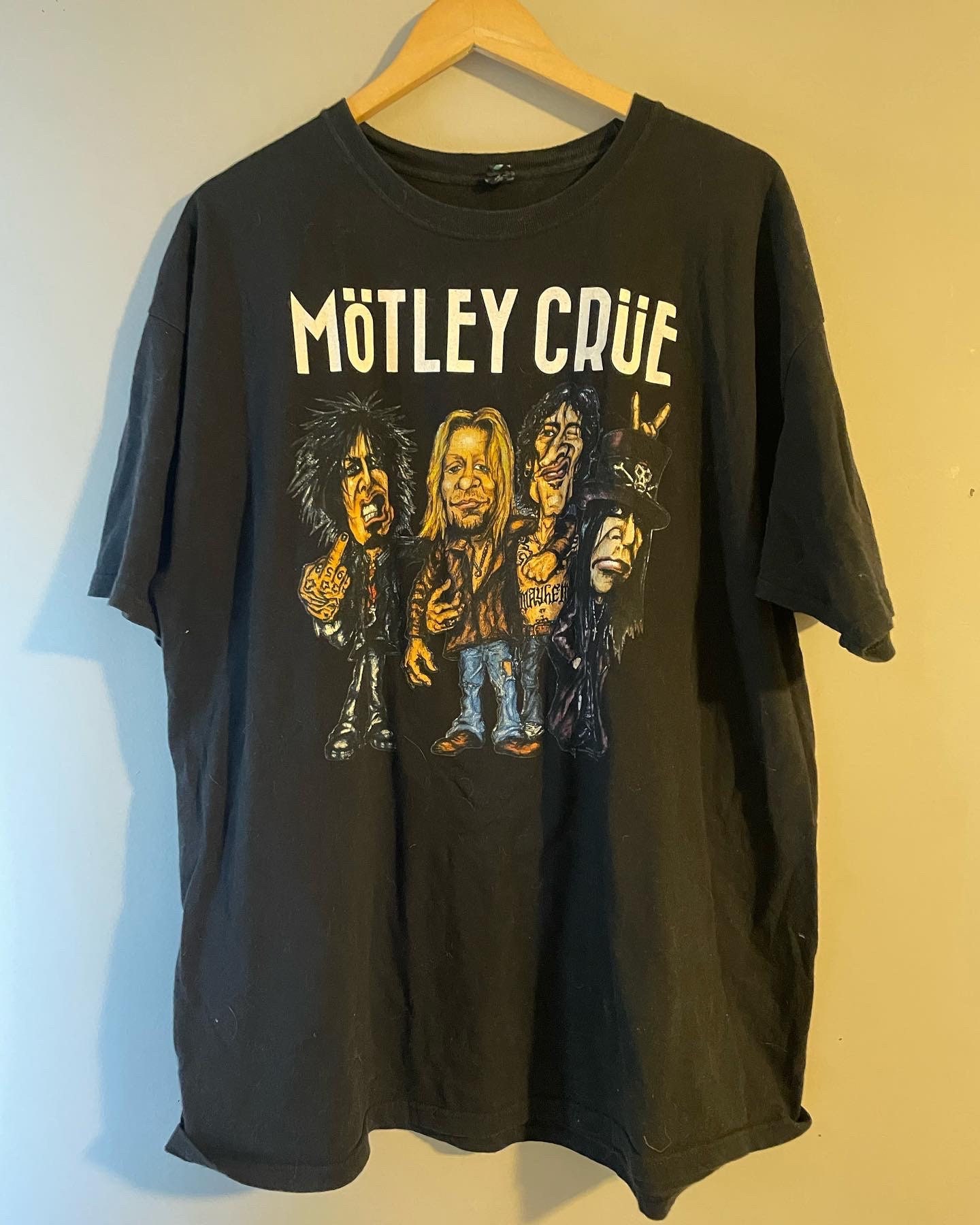 Motley Crue Final Tour Poster Cartoon