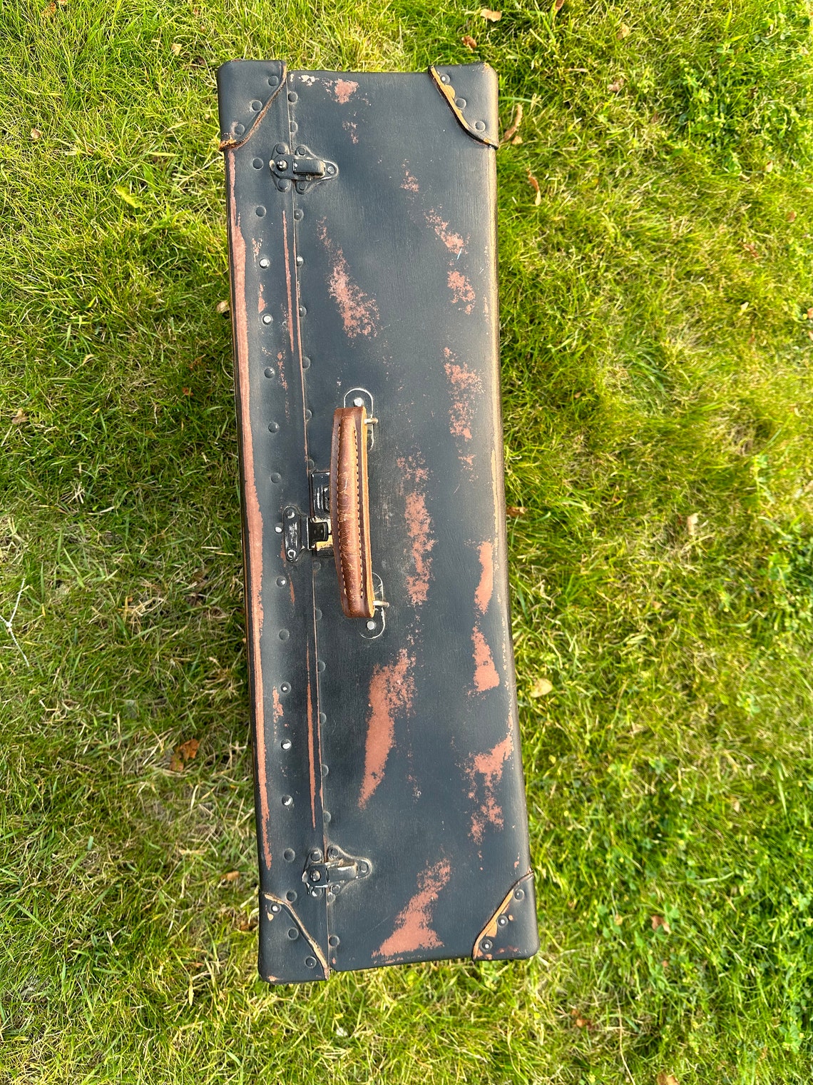Vintage Trunk Suitcase Art Deco Cowboy Chic Rustic Farmhouse Decor ...