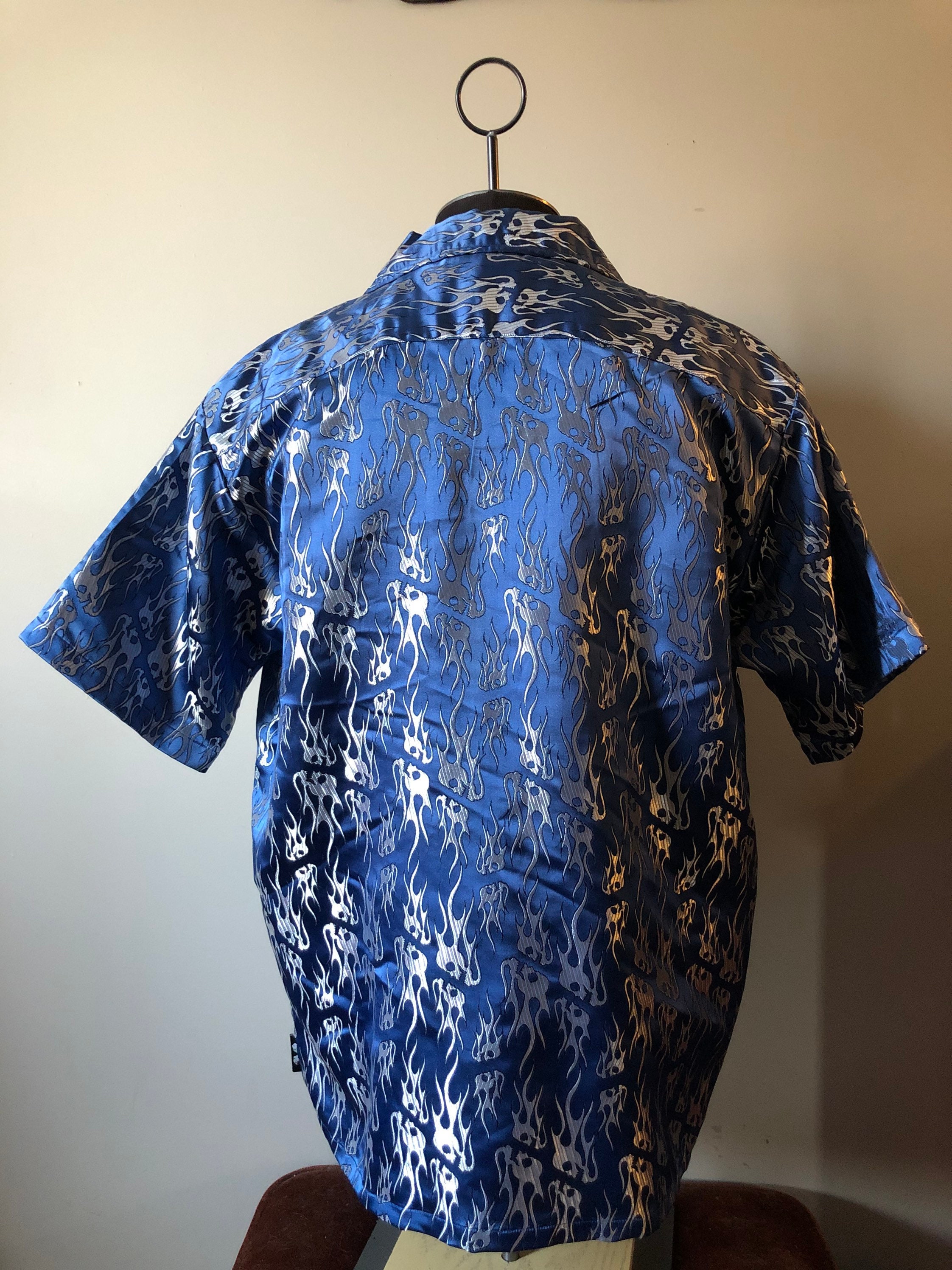 Vintage R2 Player Shirt Randy River Skull Flames Shirt - Etsy UK