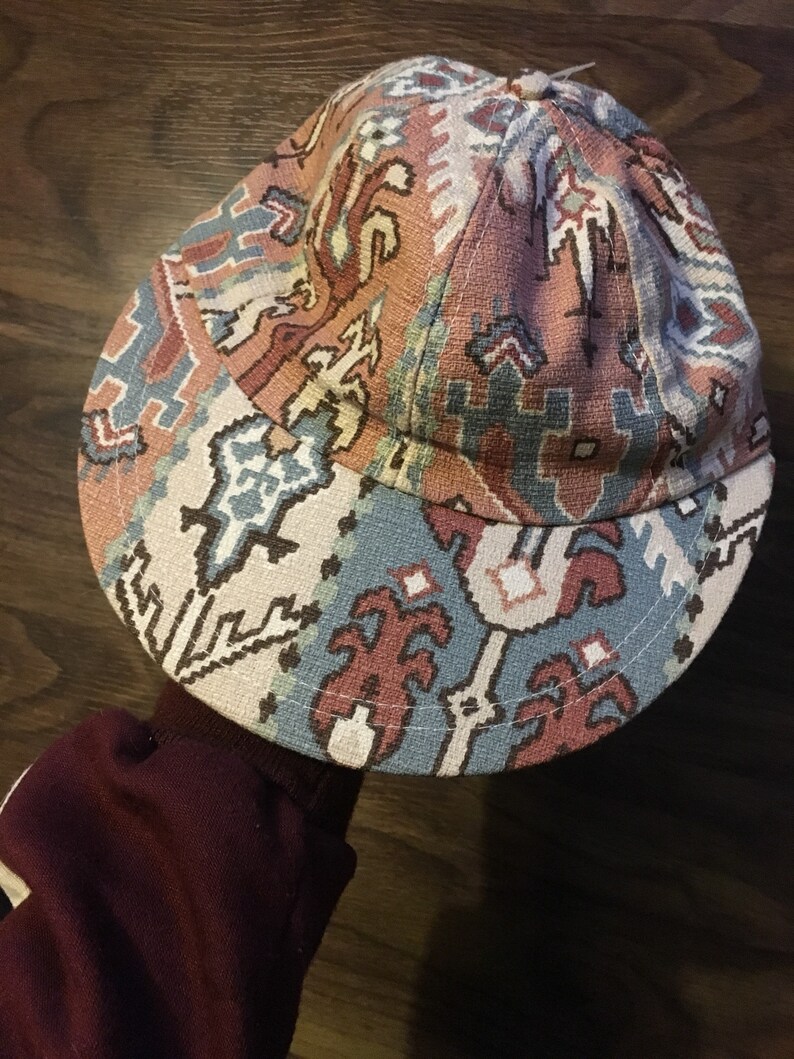 Vintage Merkley Headgear Aztec Print Hat - Etsy