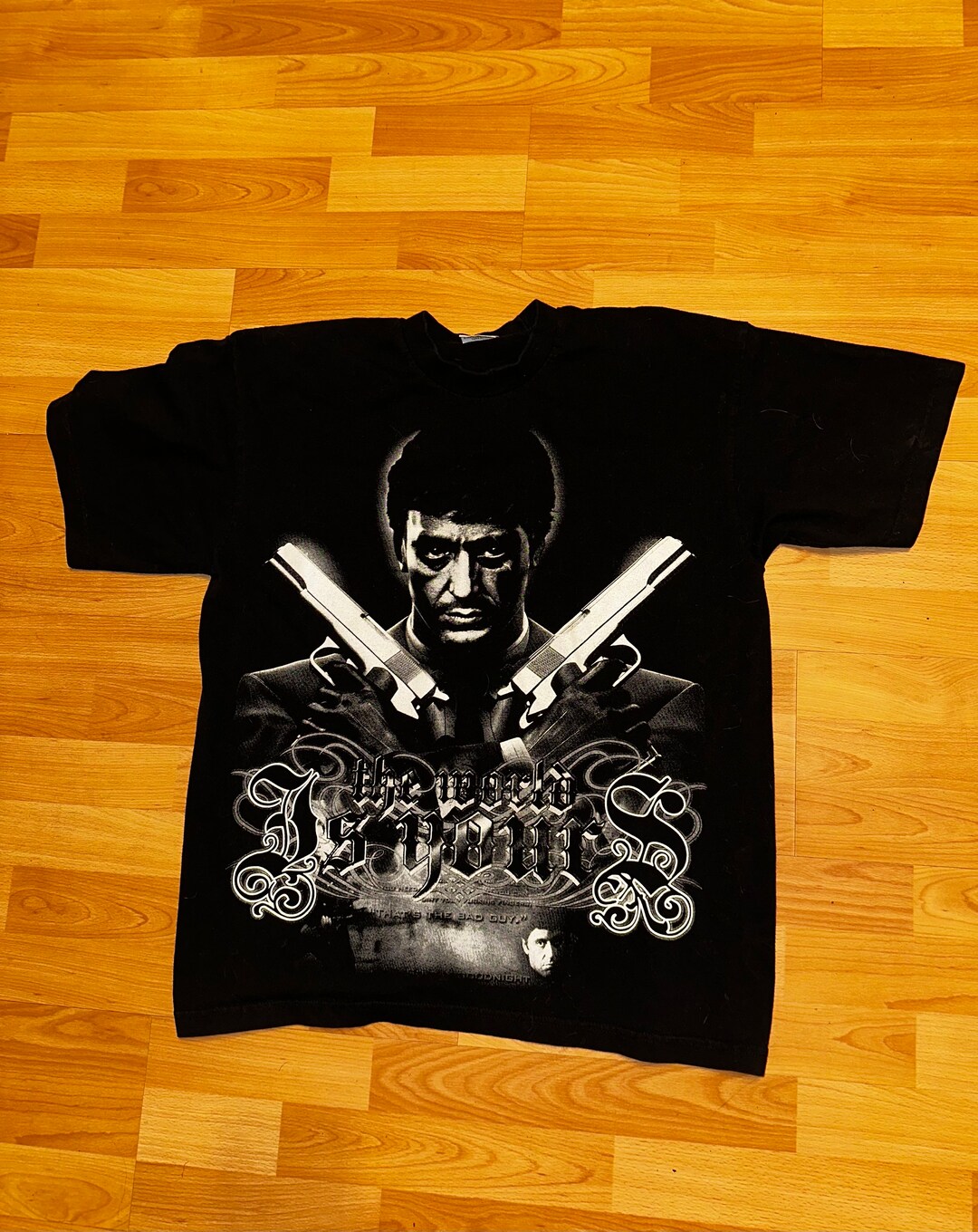 Scarface Tony Montana Tshirt the World is Yours Y2K Streetwear Grail - Etsy