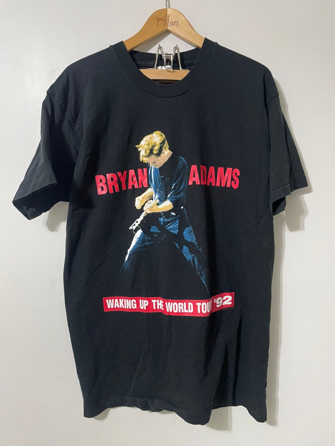 Vintage Bryan Adams Shirt 90s Waking up the World Tour Band Tee Grail ...