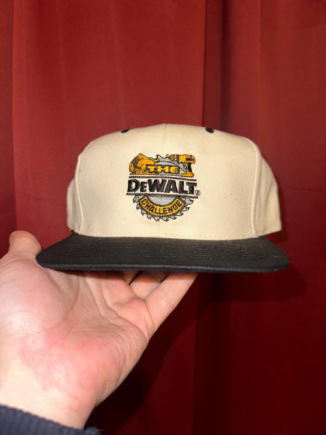 Vintage the Dewalt Challenge Hat 90’s Snapback Workwear Trucker Hat K ...