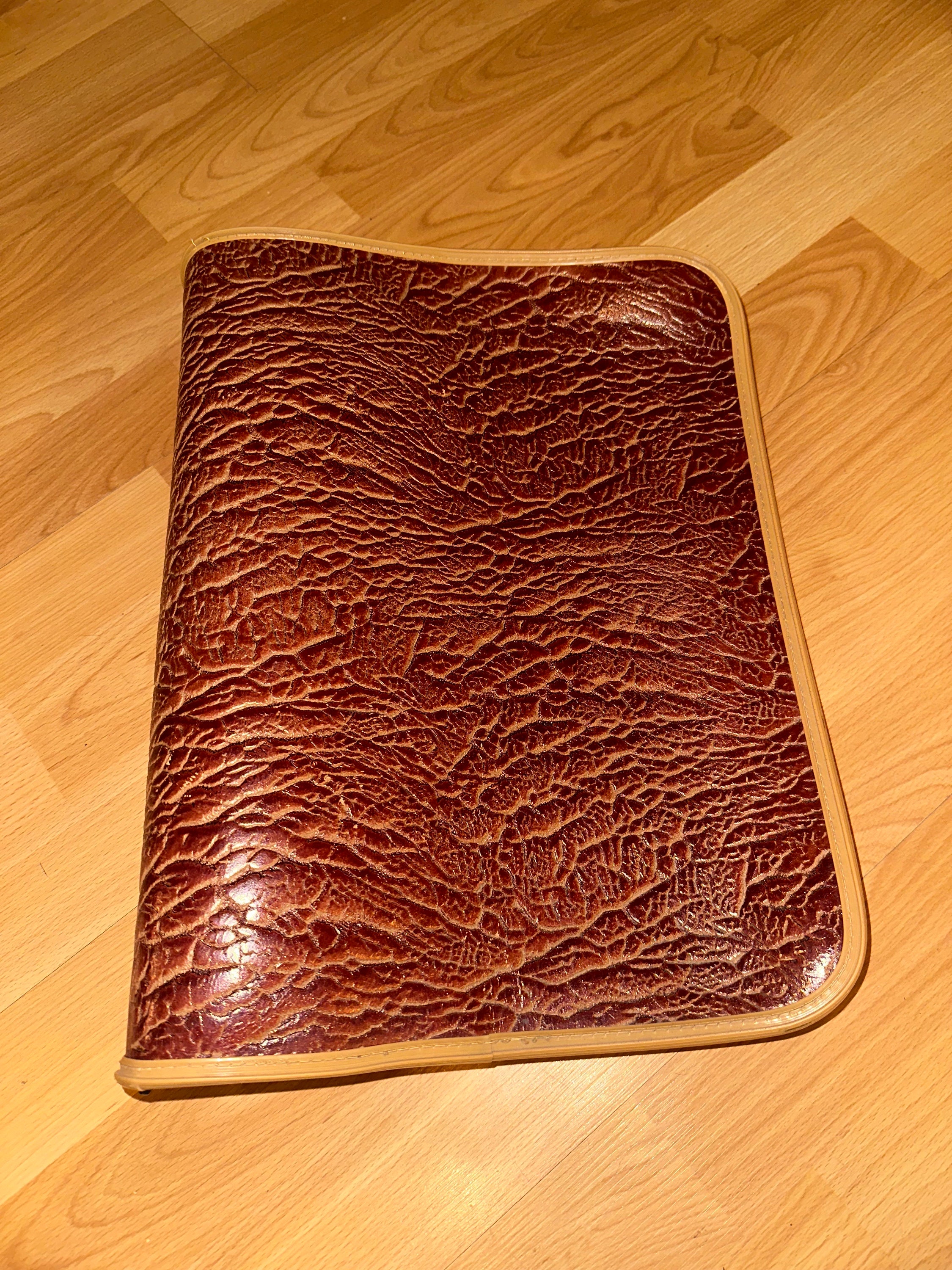 Vintage Leather 3 Ring Binder Solid E Leather Split Cowhide 60’s/70’s ...