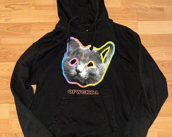 OFWGKTA X Golf Wang Hoodie Tron Cat Odd Future Satanic Streetwear Grail ...
