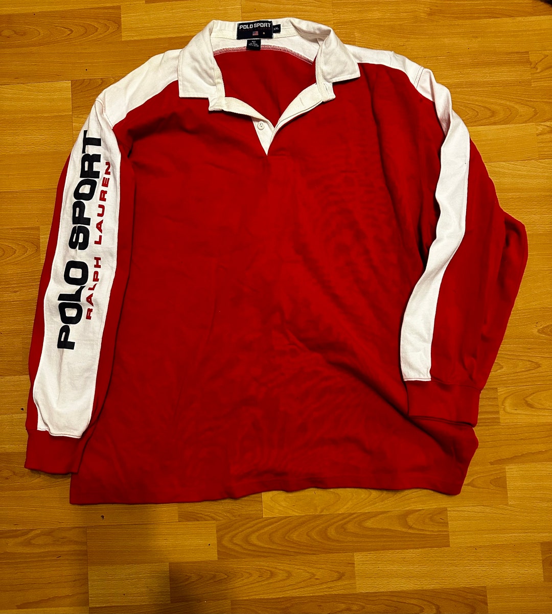 Vintage Ralph Lauren Polo Sport Long Sleeve Shirt 90’s Spell Out Streetwear Grail - Etsy