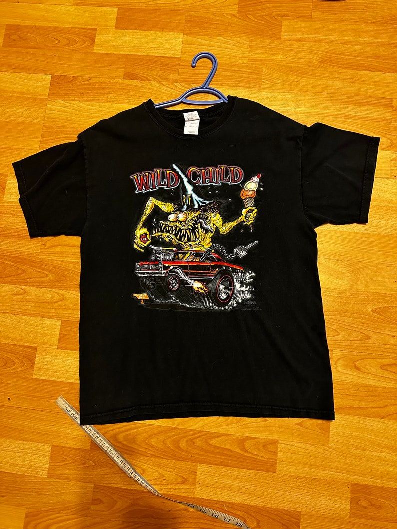 Ed Roth Rat Fink Tshirt Y2K Rat Rod Wild Child Classic Cars Streetwear ...