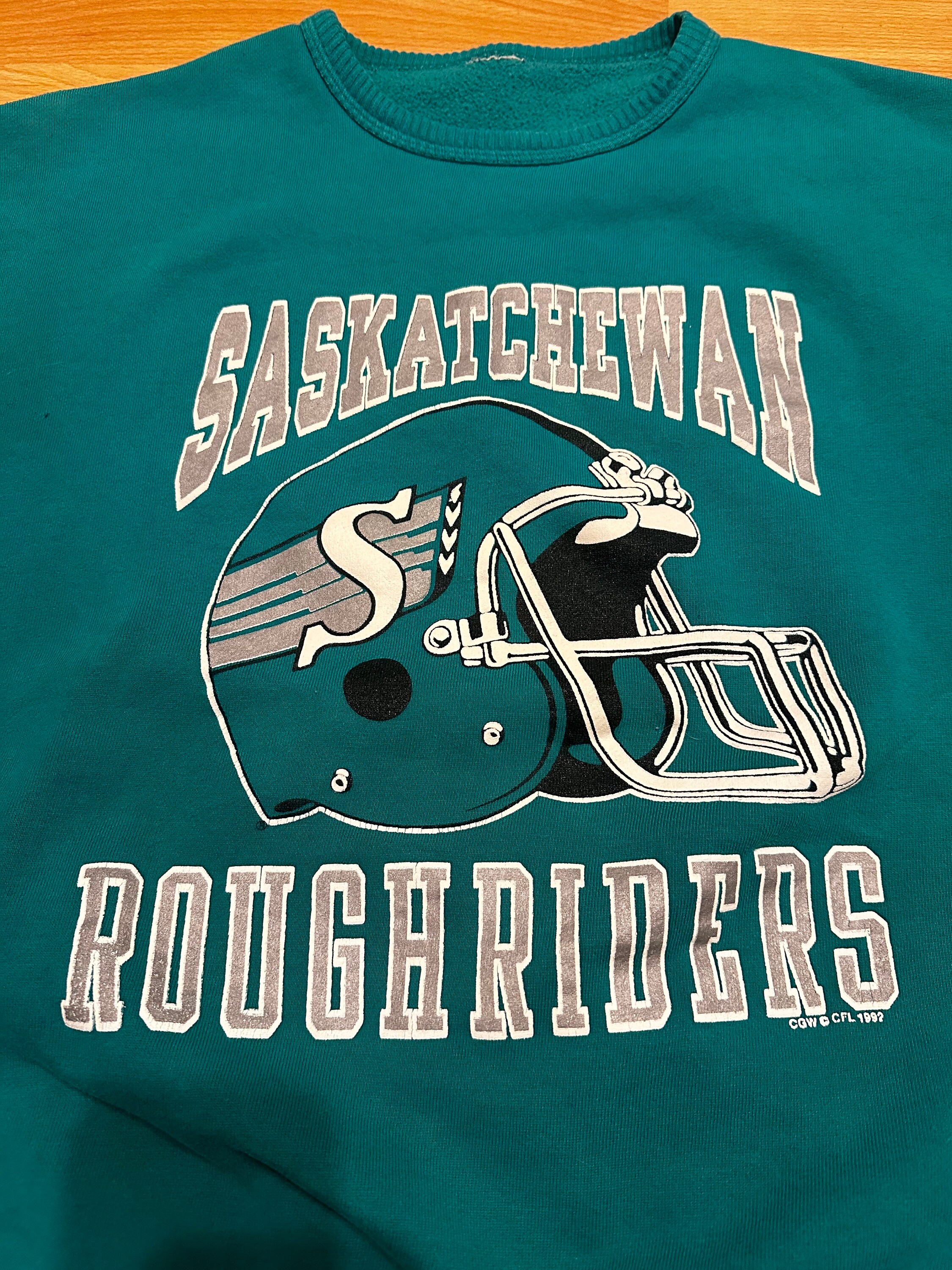 Vintage Saskatchewan Roughriders Crewneck Sweatshirt 90’s CFL Football ...