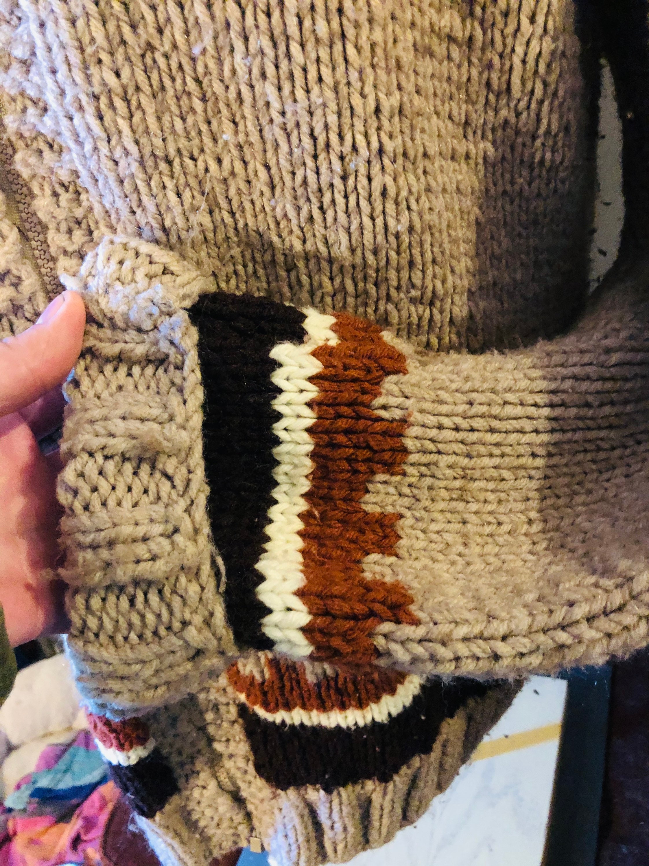 Vintage Buffalo Cowichan Sweater Tritone Stripe - Etsy