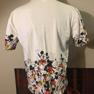 Vintage Mickey Mouse All Over Print Tshirt - Etsy