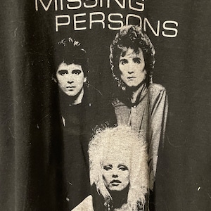 Vintage Missing Persons Band Shirt 80s - Etsy