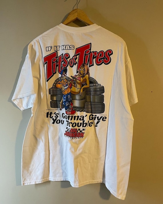 Vintage Big Johnson Shirt 90s Tits or Tires Trouble Wrencher Car Lover Grail Etsy Canada