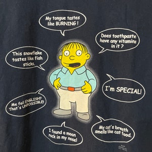 Vintage the Simpsons Shirt Ralph Wiggum Quotes Y2K Funny Tees Grail - Etsy