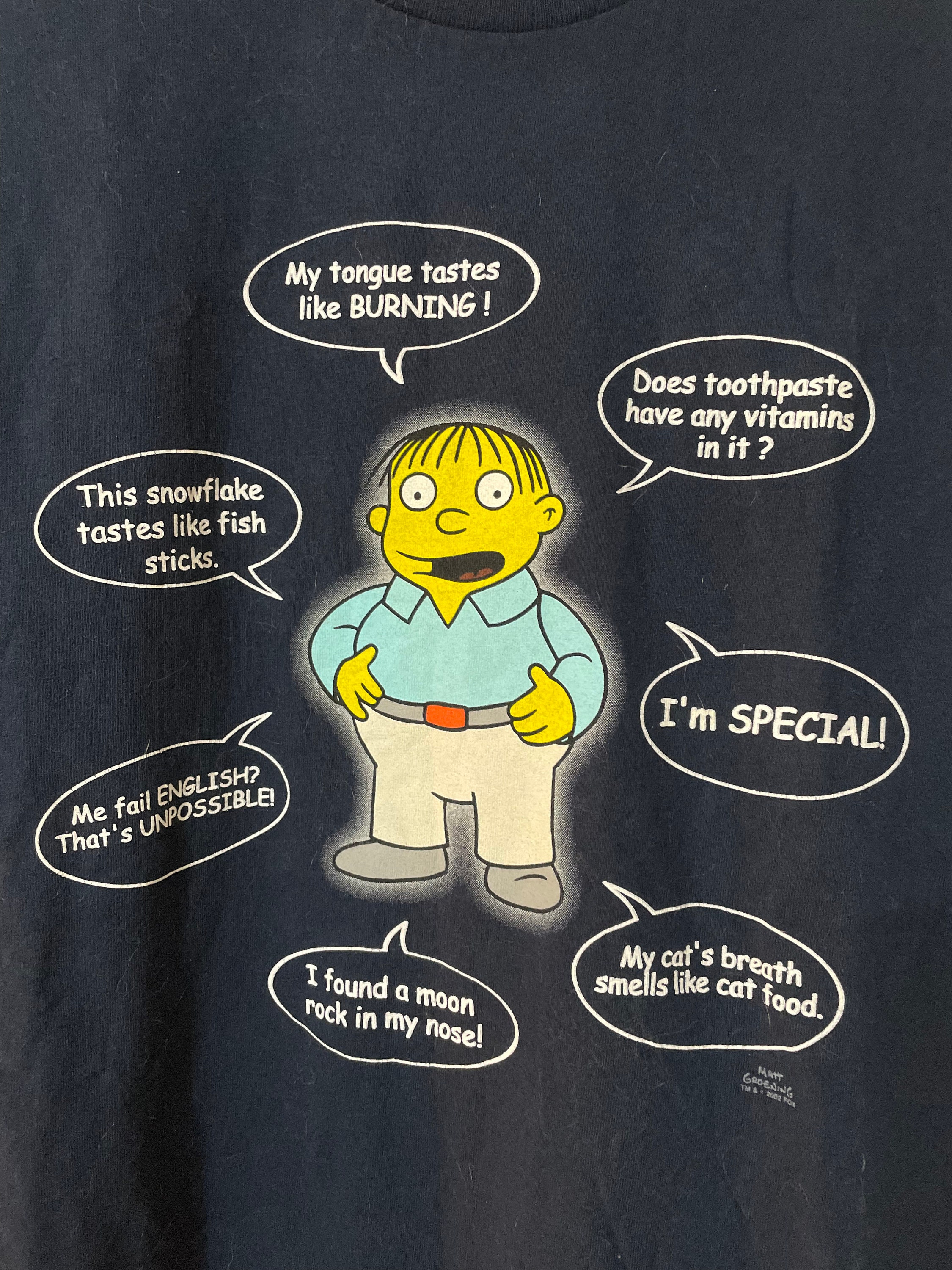 Vintage the Simpsons Shirt Ralph Wiggum Quotes Y2K Funny Tees Grail - Etsy