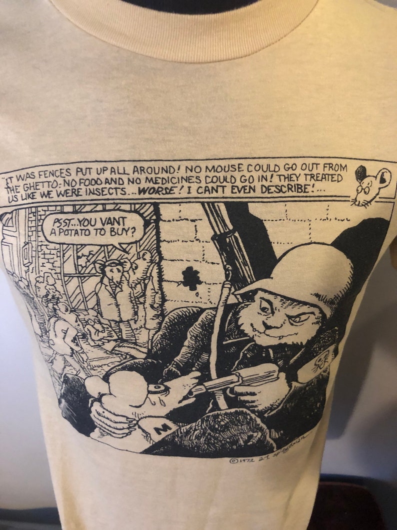 Vintage Maus Art Spiegelman Shirt Graphic Novel Pulitzer Prize Garbage ...