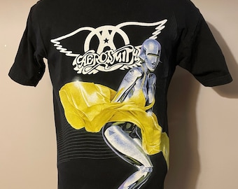 Vintage Aerosmith Just Push Play Shirt Hajime Sorayama Robot Vintage Aerosmith Just Push Play Shirt Hajime Sorayama Robot