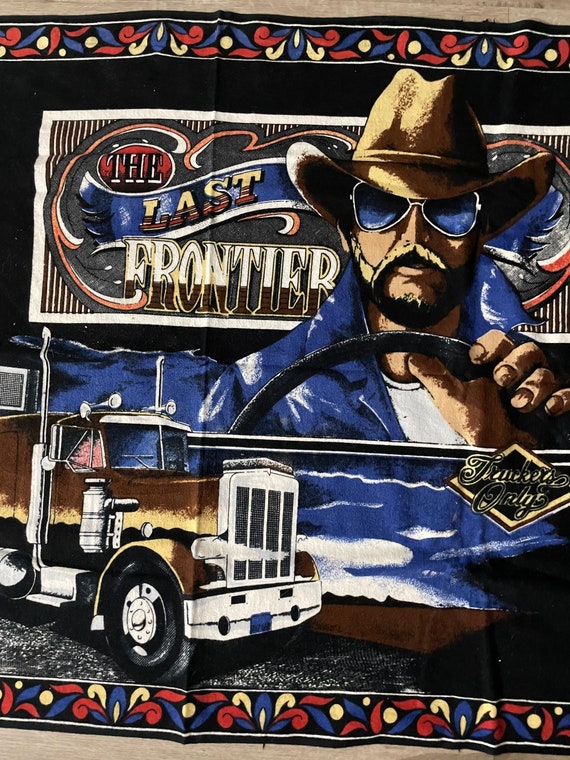 Vintage Truckers Only Wall Art the Last Frontier 80s 3D Vintage Truckers Only Wall Art the Last Frontier 80s 3D