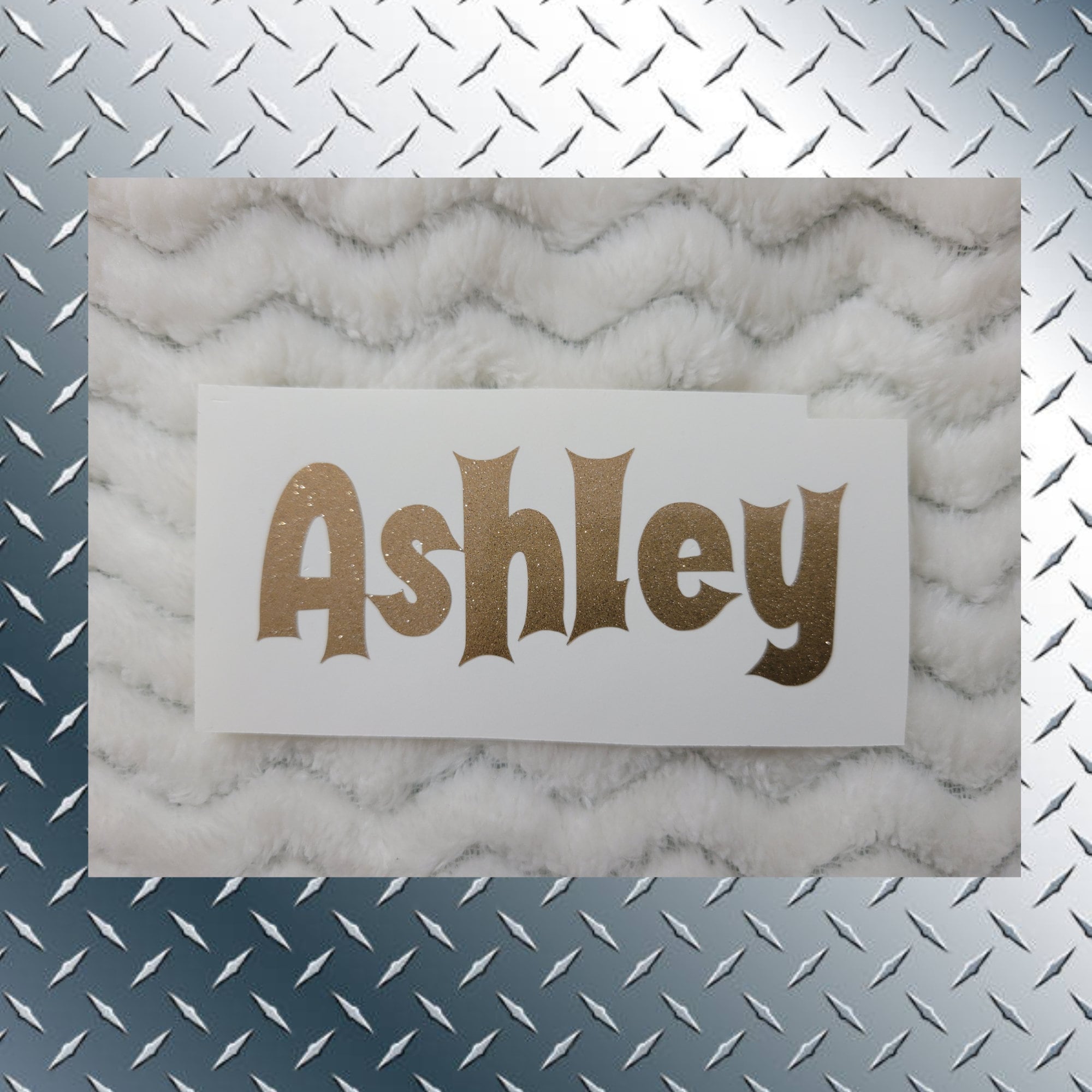 Custom Glitter Name Label Vinyl Glitter Name Decal Teacher - Etsy UK