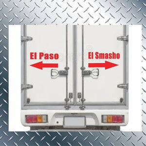 Semi Trailer Decal, El Paso El Smasho Vinyl Decal, Trucker Decal - Etsy