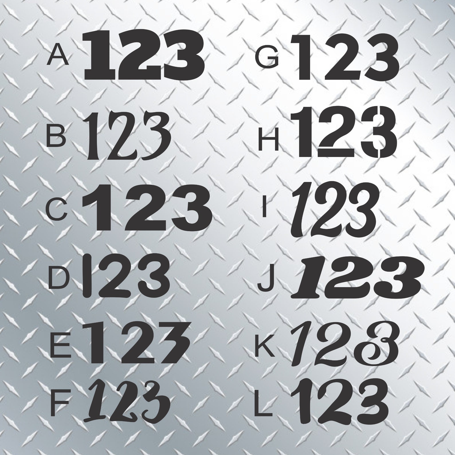 Mailbox Reflective Numbers Decals, Mailbox Reflective Digits, Mailbox ...