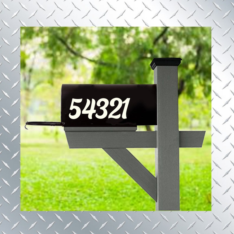 Mailbox Reflective Numbers Decals, Mailbox Reflective Digits, Mailbox ...