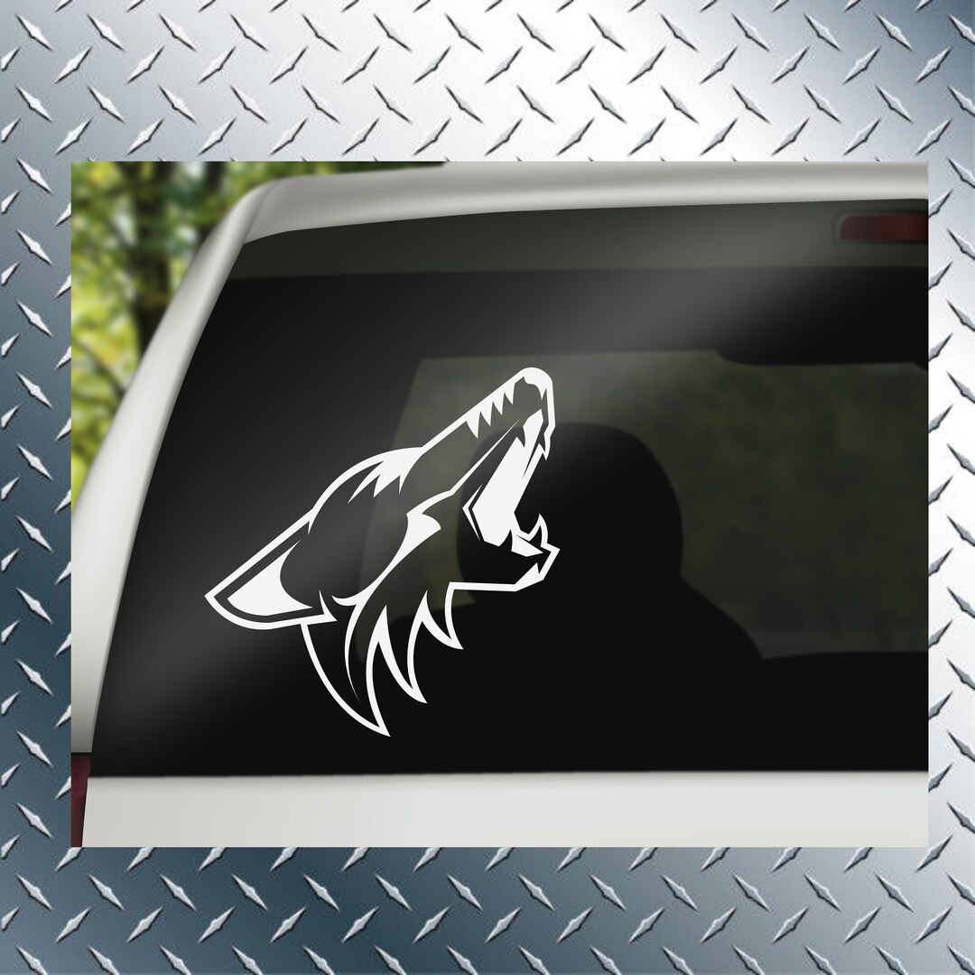 Coyotes Car Decal, Hockey Decal, Vehicle Window Decal - Etsy