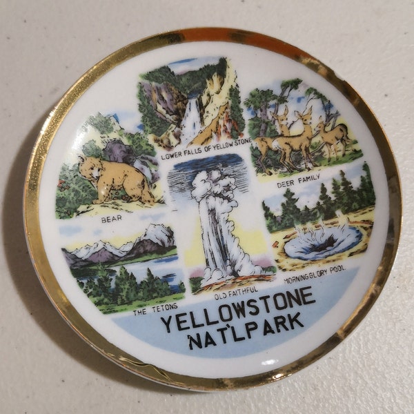 Yellowstone National Park Souvenir Plate - Etsy