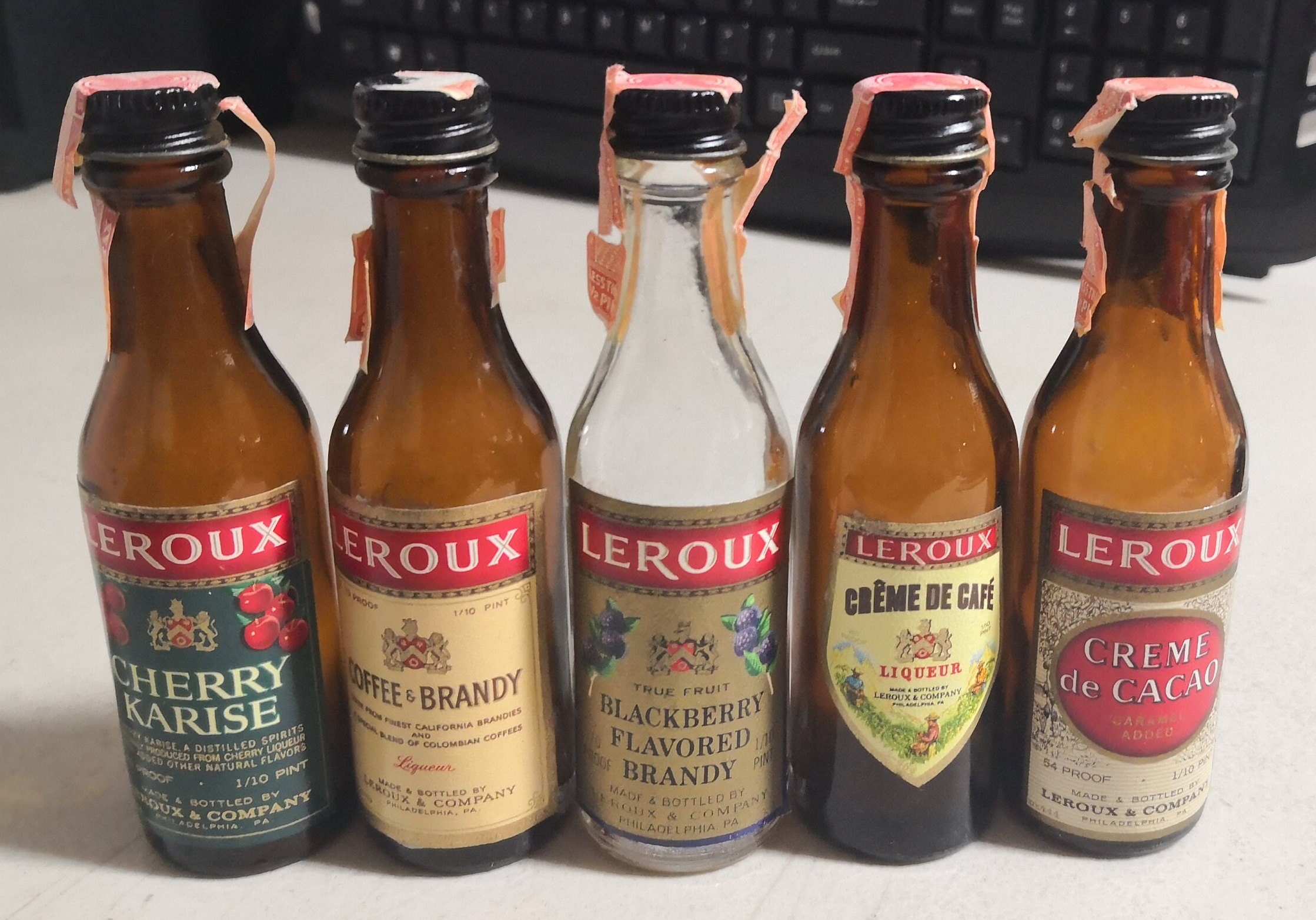 1960s Leroux Sample Empty Bottles Lot of 5 for Collector - Etsy