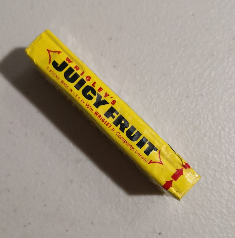 Vintage 1950s Wrigley's Juicy Fruit Chewing Gum Original Sealed NOS ...