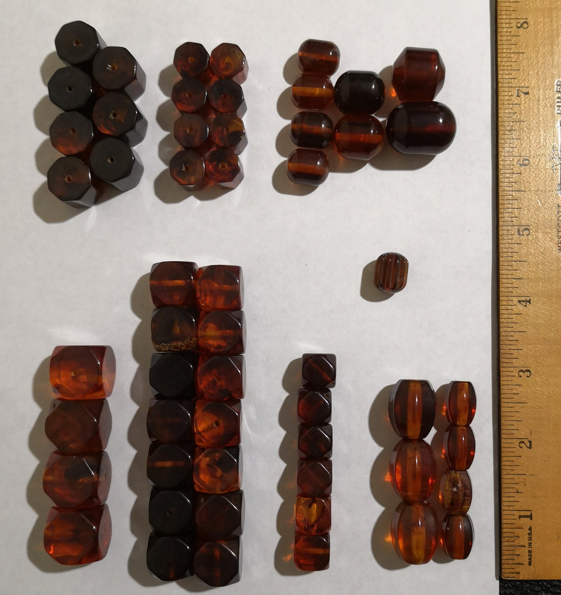 Vintage 1940s Estate Found Loose Bakelite Tested Rare Beads Total ...