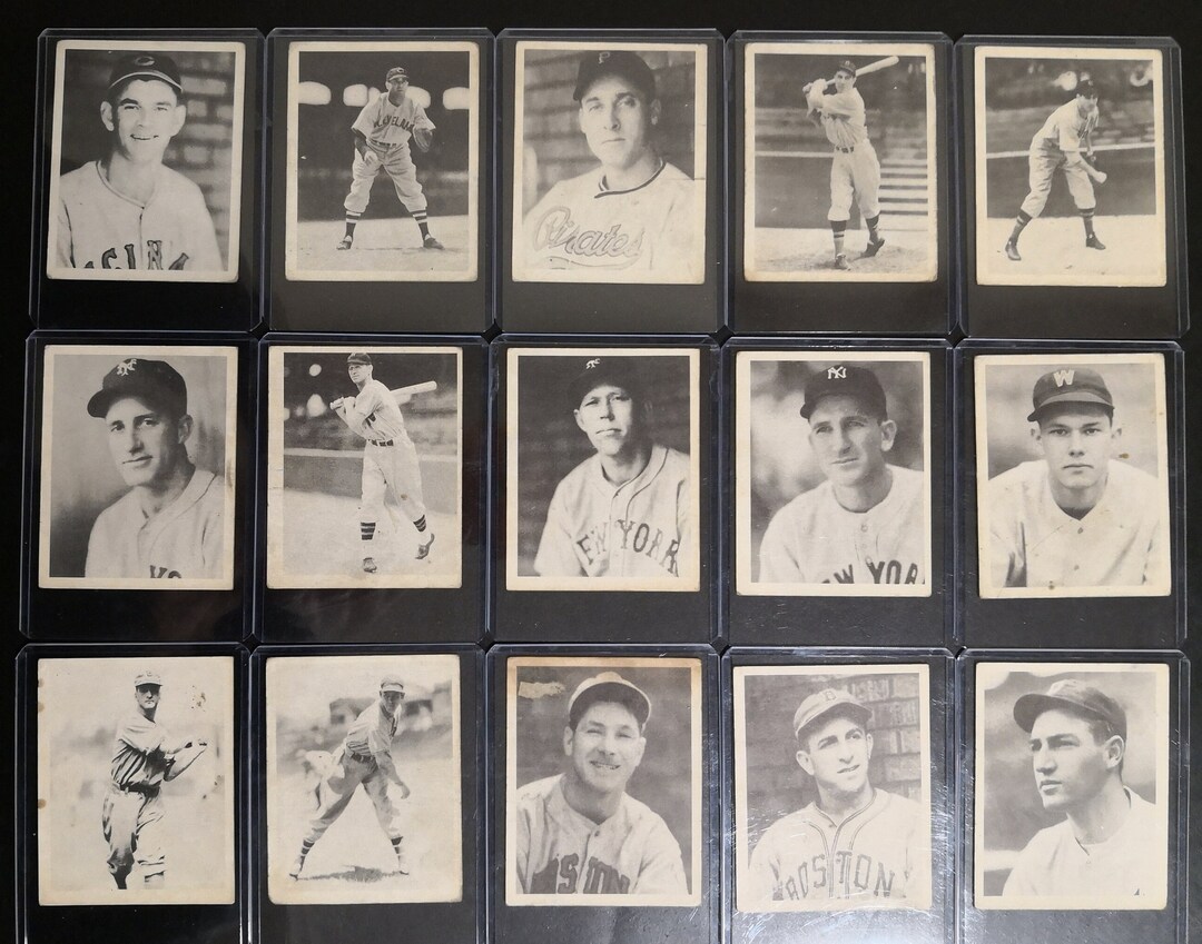 Original 1939 Play Ball America Card From Gum Inc Lot of 15 Rare 344A ...