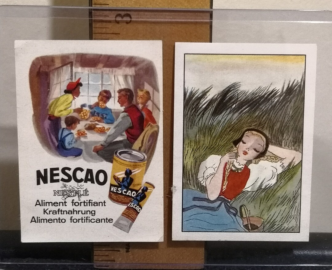 Vintage 1940s Nestle Nescao Mini Advertisement 615A - Etsy