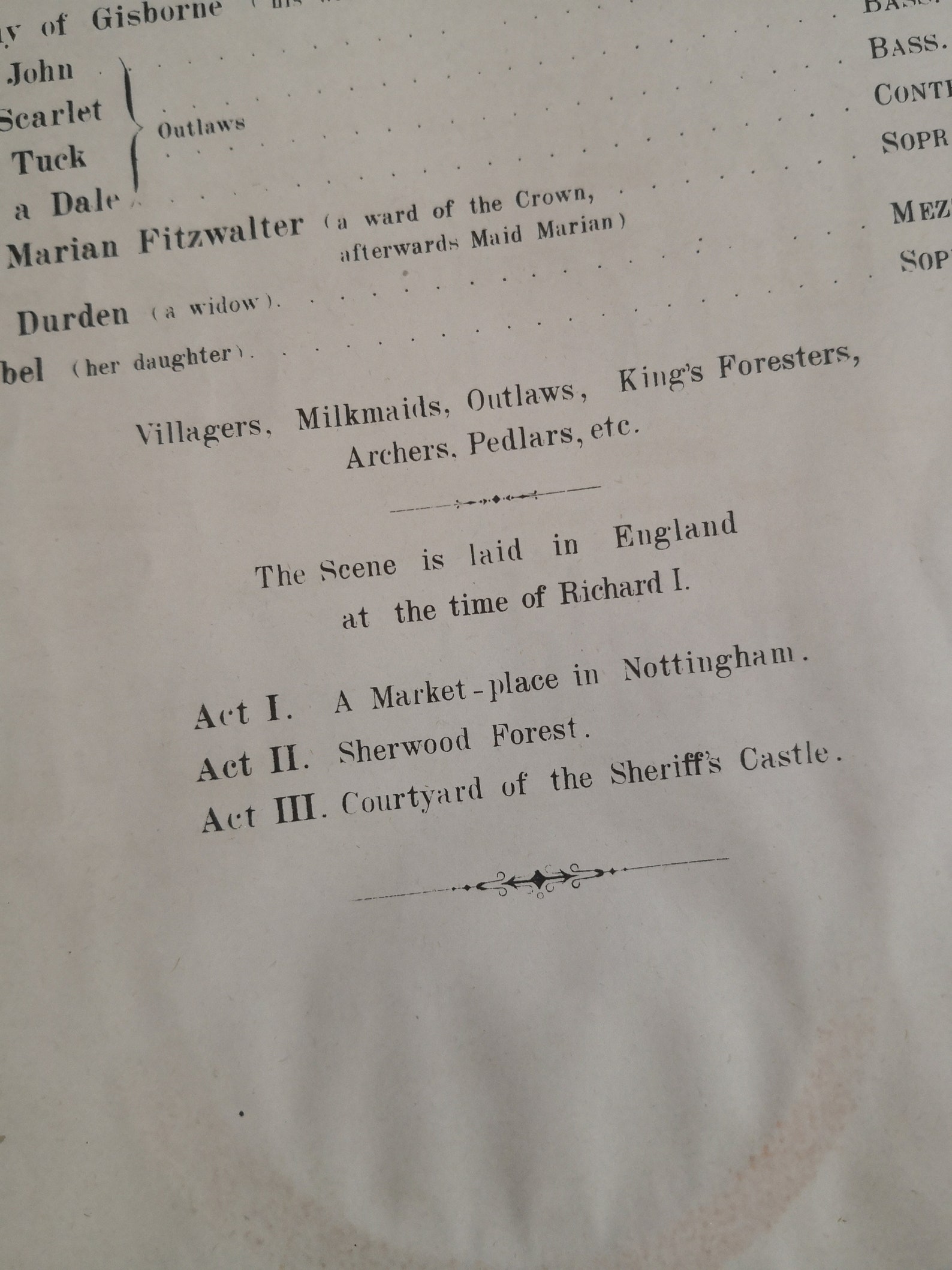 Robin Hood: A Comic Opera in Three Acts Libretto by Harry B. Smith ...