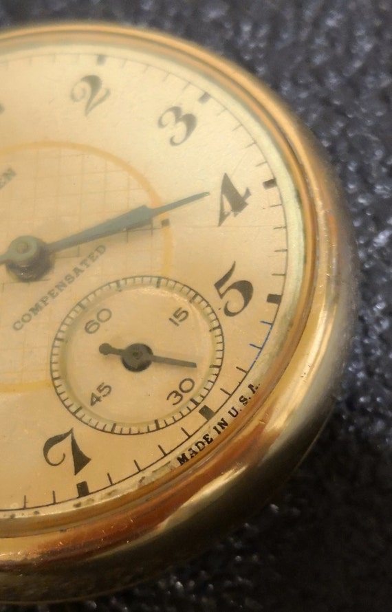 Vintage 1940s New Haven Compensated Pocket Watch 48 m… - Gem