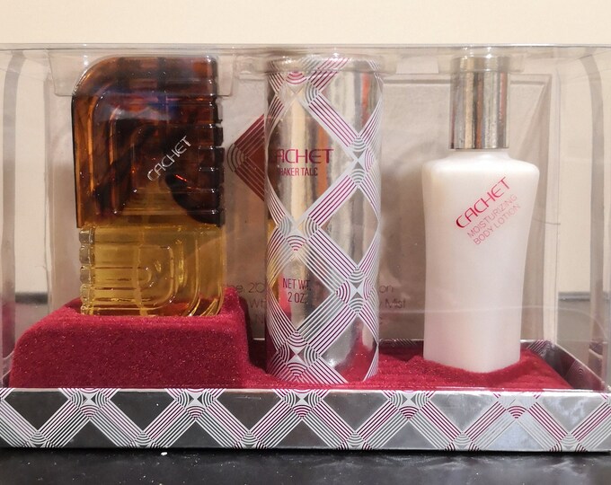 Vintage Cachet Perfume Gift Set NOS Rare 255A - Etsy