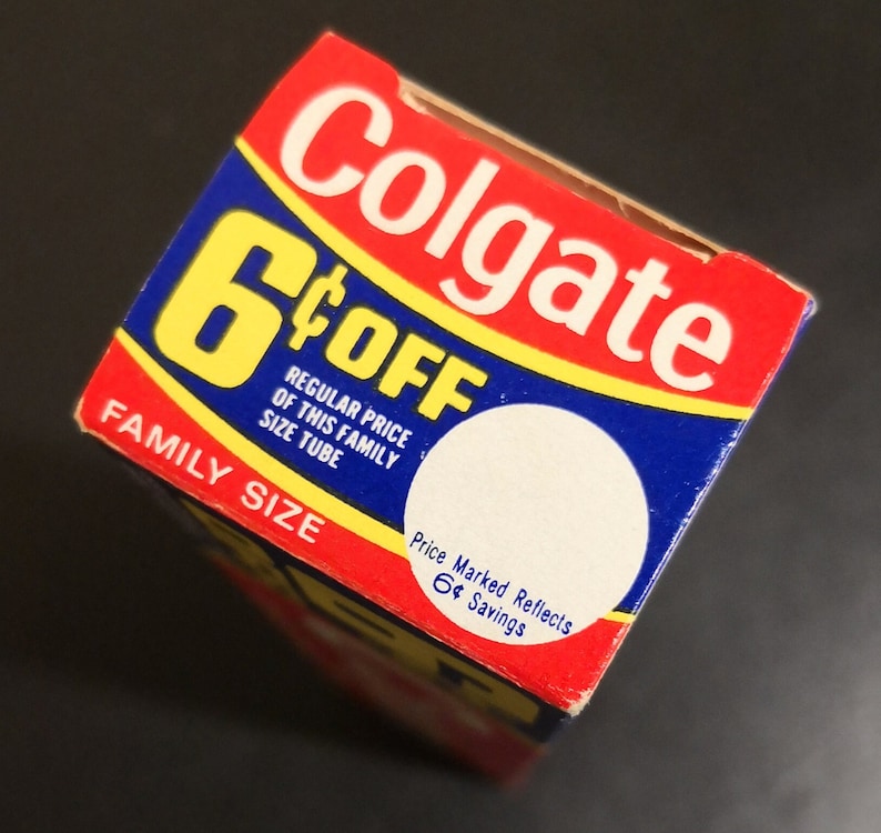 Crema dental Colgate vintage de los años 50 con Gardol NIB Rare -- 327A ...