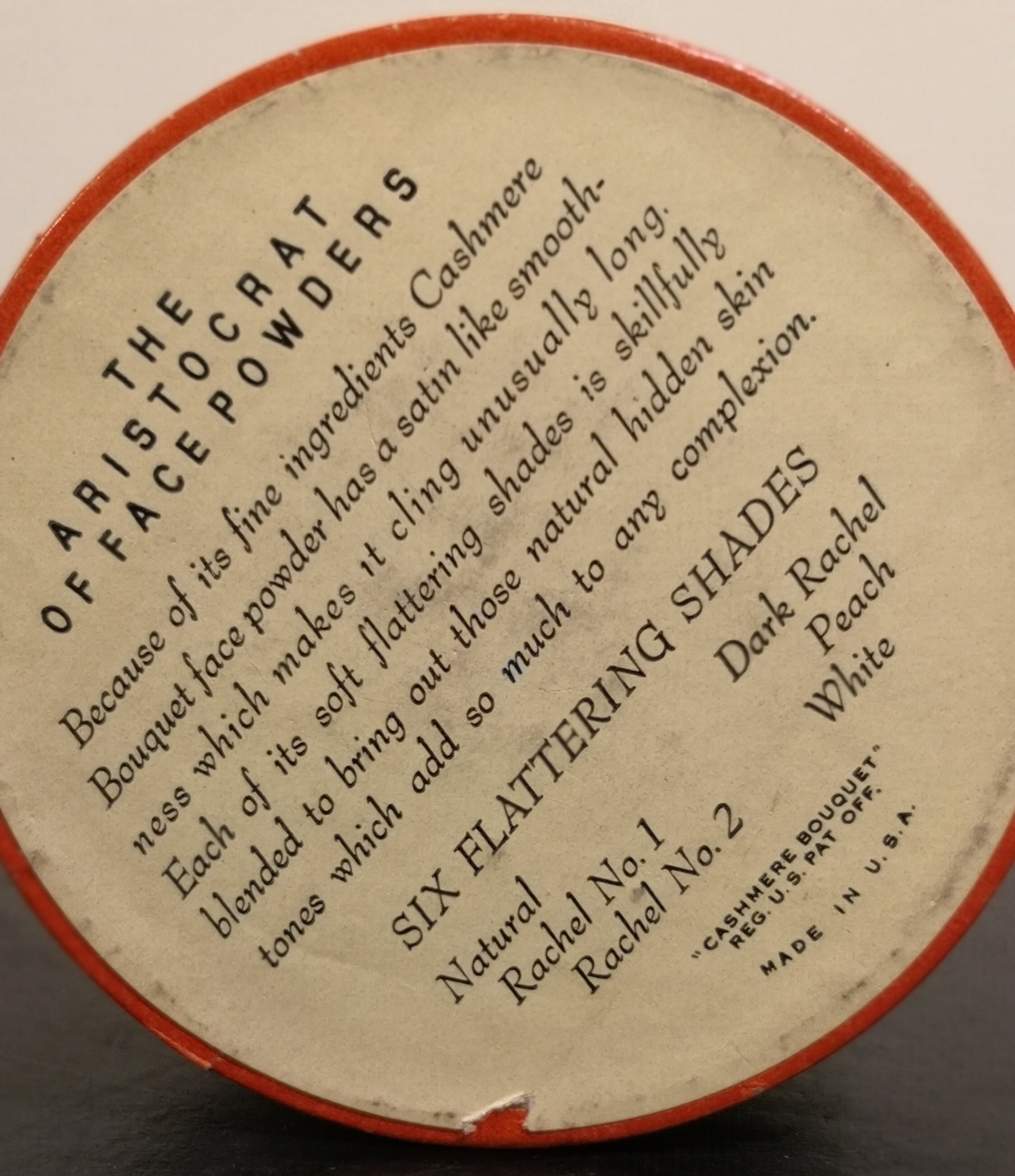 Vintage 1930s Cashmere Bouquet Face Powder by Colgate Palmolive Peet ...