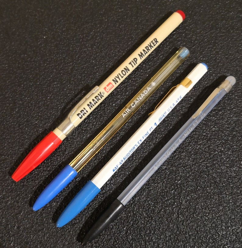Vintage Lot of 4 Ball Pen - Bic Auditors' Air Canada, Scripto. -- 607A ...