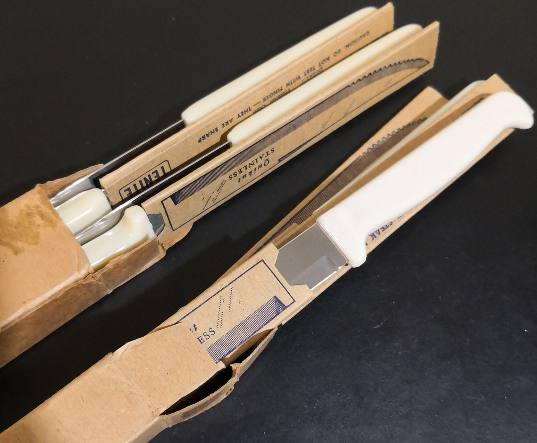 Vintage Quikut Steak Stainless Knives Lot of 8 NIB Rare -- 394A - Etsy