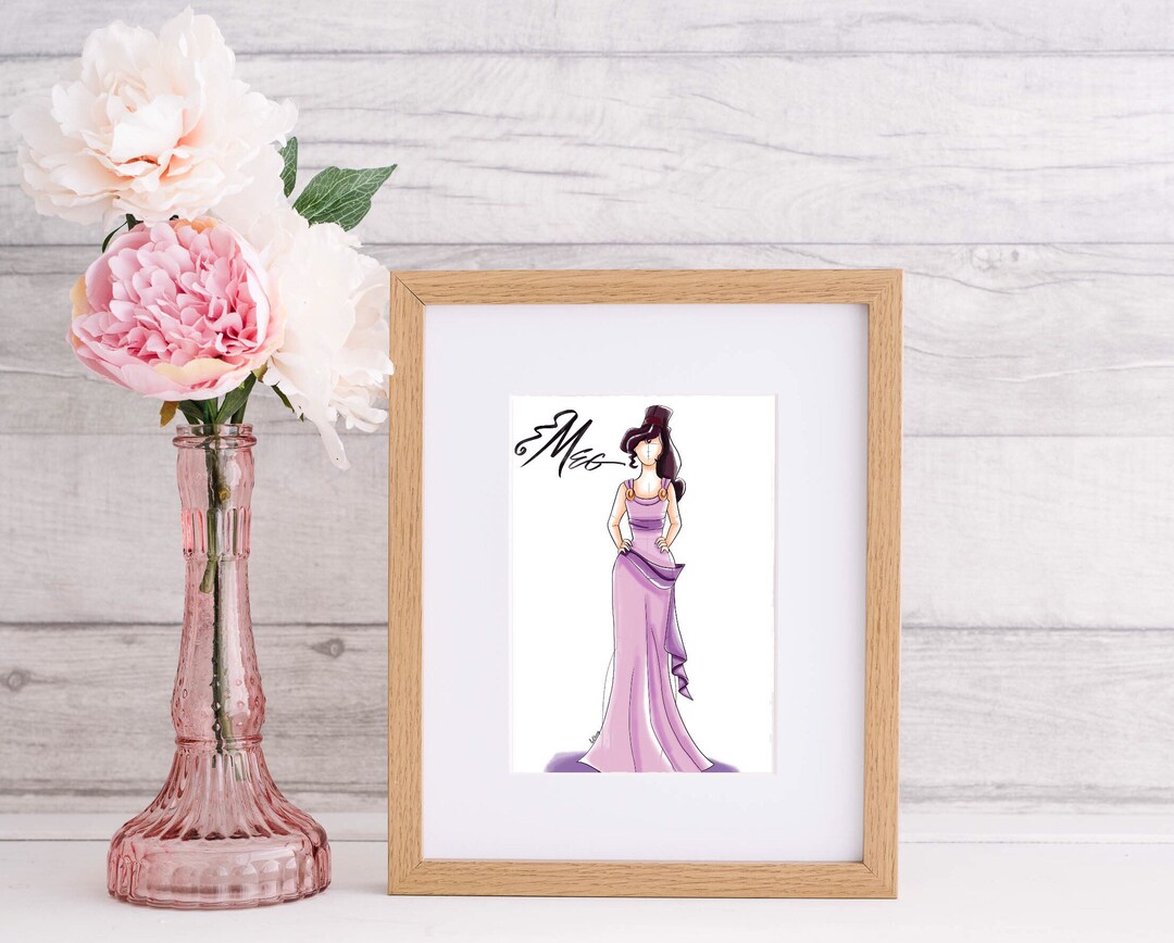 Disney Princess Inspired Dress Design Classic Heroine Megara Fashion ...