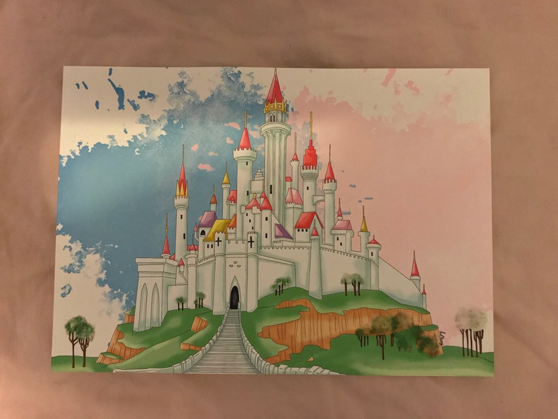 Disney Sleeping Beauty King Stefan's Castle Disney Art Illustration ...