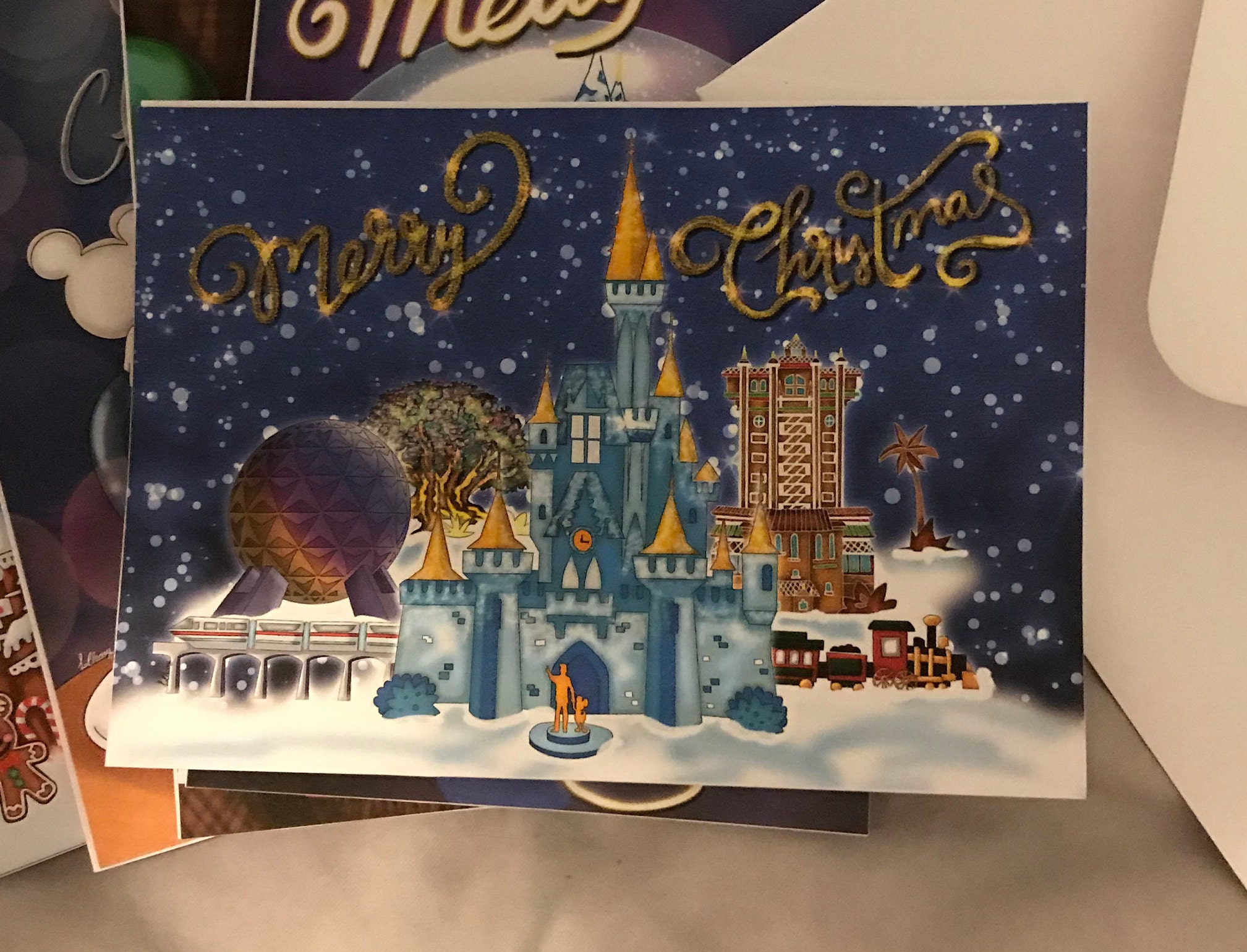 Disney Disneyland/disneyworld Christmas Themed Icons Christmas | Etsy